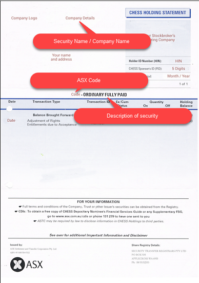 How to transfer shares between two different parties